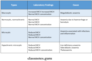 Red Blood Cell Disorders Question And Answers - Class Notes