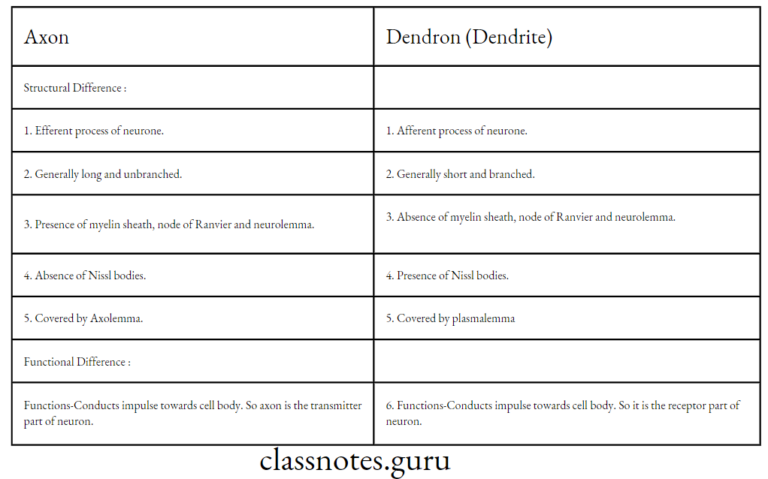 Class 10 Science Notes For Control And Co-Ordination In Living Organism ...