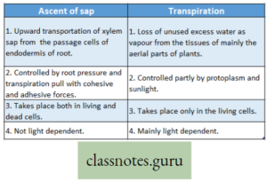 class 9 Physiological process of life Notes - Class Notes