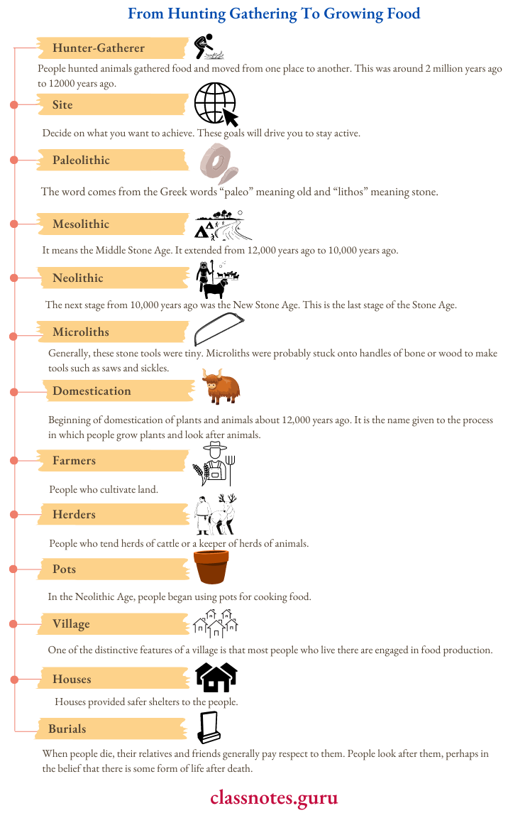 NCERT Class 6 History Notes For Chapter 2 From Hunting Gathering To