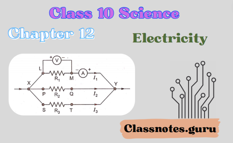 NCERT Solutions For Class 10 Science Chapter 12 Electricity - Class Notes