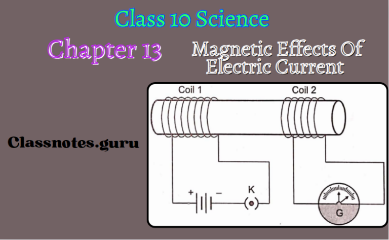 NCERT Solutions For Class 10 Science Chapter 13 Magnetic Effects Of ...