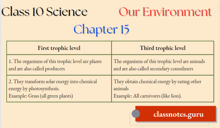 NCERT Solutions For Class 10 Science Chapter 15 Our Environment - Class ...