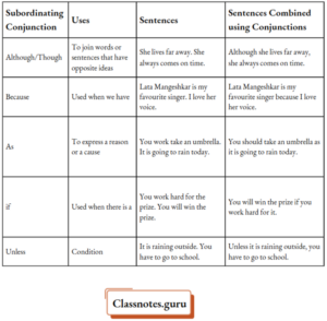 Conjunction Exercise for Class 6 With Answers NCERT – English Grammar ...