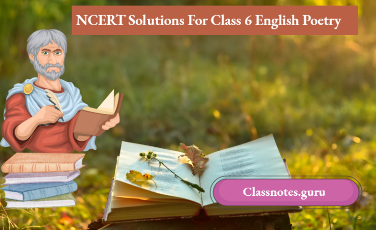 NCERT Solutions For Class 6 English Poetry - Class Notes